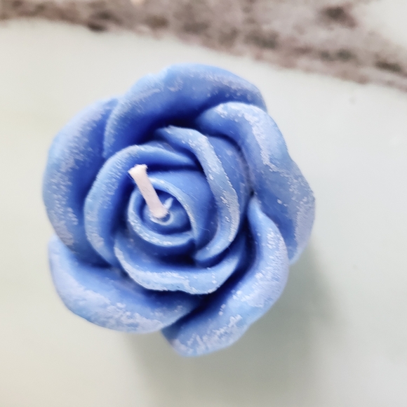 Accents | Blue Rose Candle | Poshmark